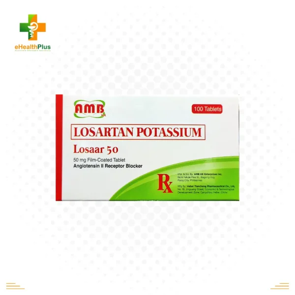 Losaar-50 (Losartan) 50mg Film-Coated Tablet | Online Pharmacy ...