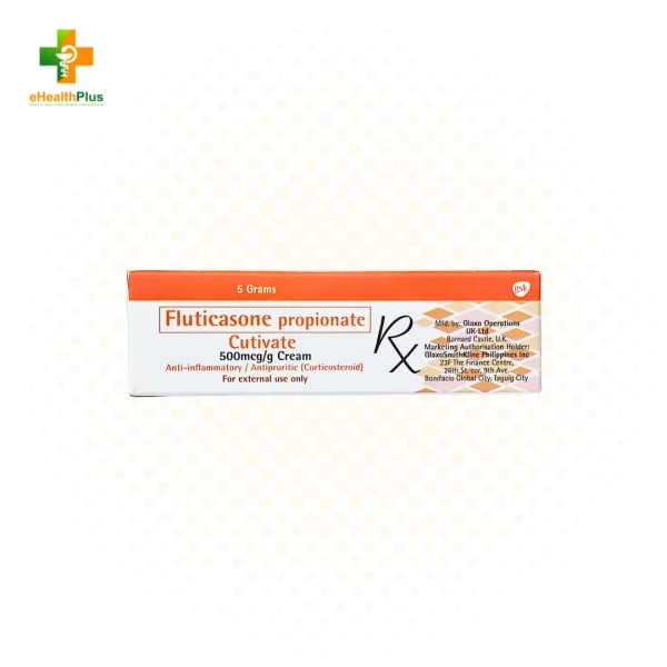 CUTIVATE (Fluticasone Propionate) 0.05% Cream 5g | eHealthPlus: Online ...