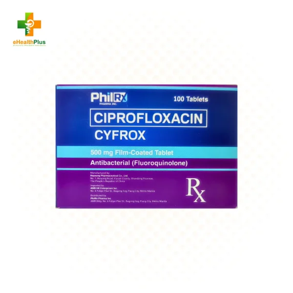 Ciprofloxacin (Cyfrox, Ciprosan) 500mg Tablet | eHealthPlus: Online ...