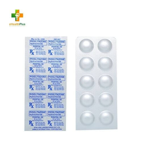 Pioglitazone (Piostal, Pioglitasaph) 30mg Tablet | eHealthPlus: Online ...