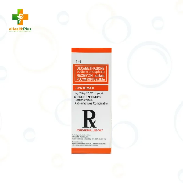 Syntemax (Dexamethasone + Neomycin + Polymyxin B) Eye Drops ...