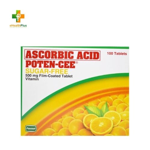 Poten-Cee (Ascorbic Acid) Film-Coated (Sugar-Free) Tablet | eHealthPlus ...