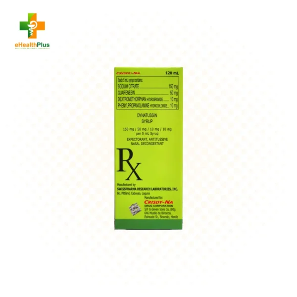 Dynatussin Syrup 120mL | eHealthPlus: Online Pharmacy & Healthcare ...