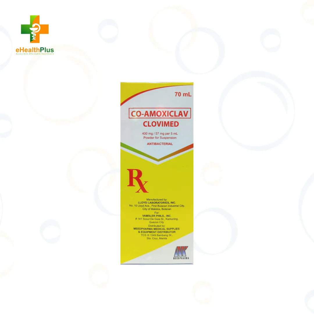 Clovimed (Co-amoxiclav) 457mg/5mL Powder for Suspension 70mL ...