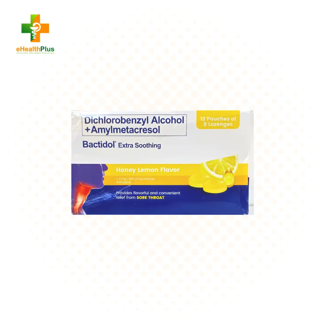 Bactidol Extra Soothing Lozenges Honey Lemon 8's | eHealthPlus: Online ...