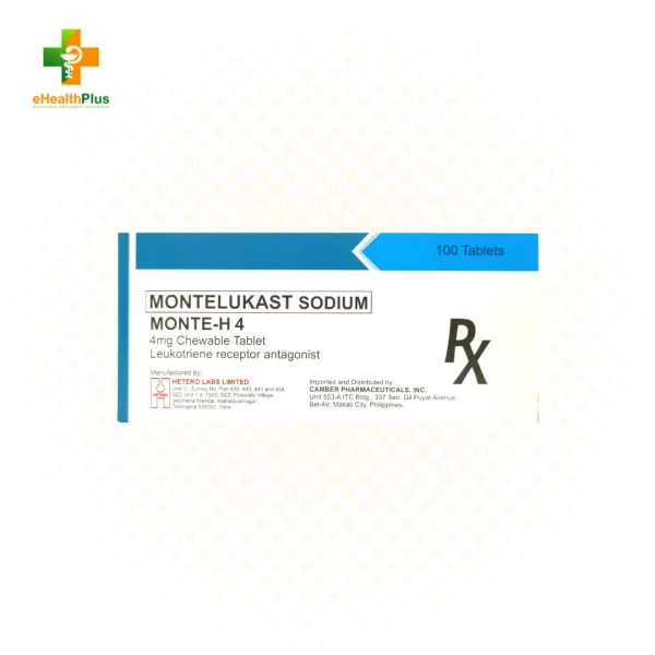MONTE-H (Montelukast) 4mg Chewable Tablet | eHealthPlus: Online ...