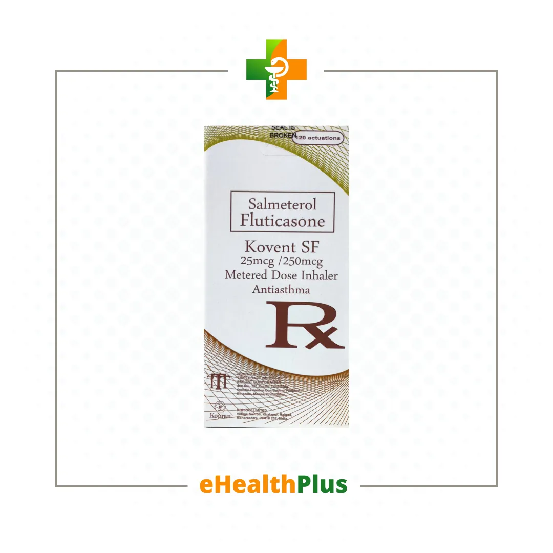 Salmeterol + Fluticasone (Kovent SF) 25mcg/250mcg MD Inhaler ...