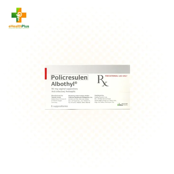 Albothyl (Policresulen) 90mg Vaginal Suppository | eHealthPlus: Online ...
