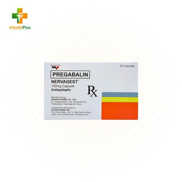 Nervagest (Pregabalin) 150mg Capsule | eHealthPlus: Online Pharmacy ...