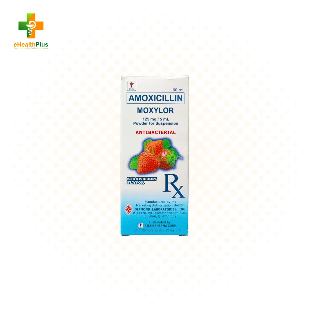 Amoxicillin (Moxylor) 125mg/5mL Powder For Suspension 60mL ...