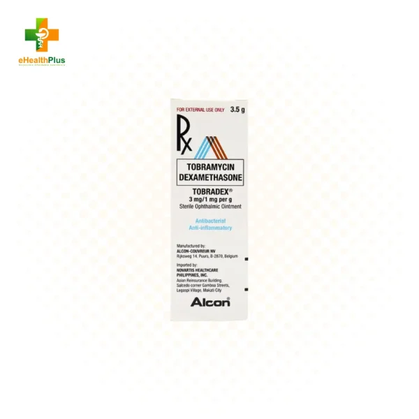 Tobradex (Tobramycin + Dexamethasone) Ophthalmic Ointment 3.5g ...