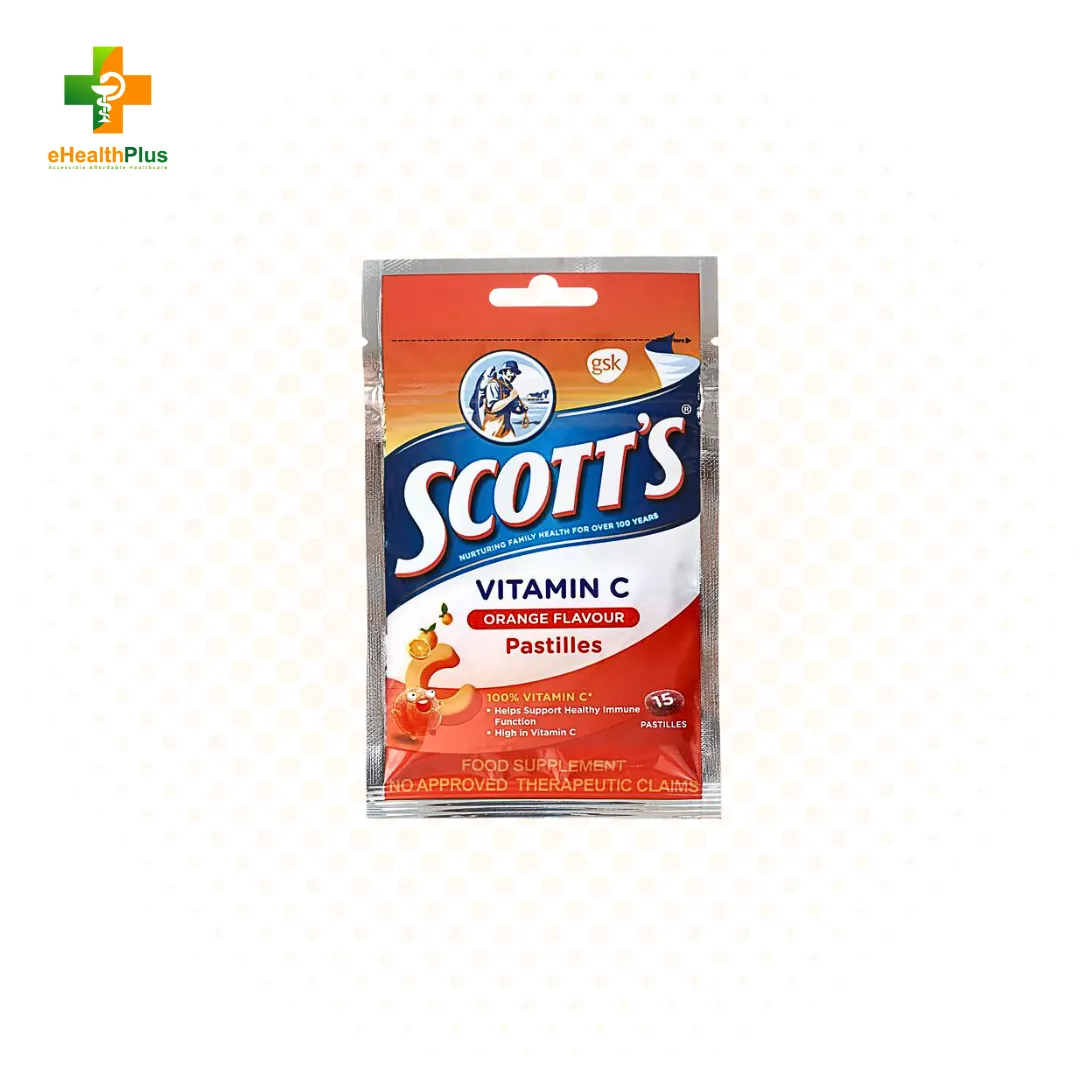 Scott's Vitamin C Pastilles Orange Flavor 15's | eHealthPlus: Online ...