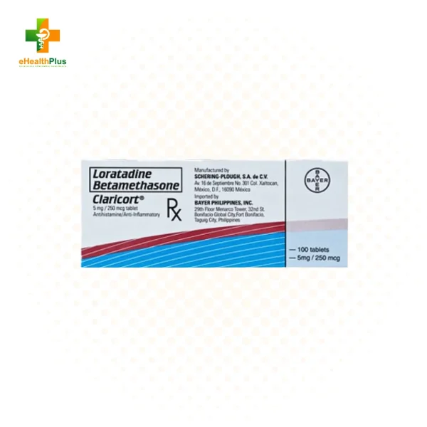 CLARICORT (Loratadine + Betamethasone) Tablet | eHealthPlus: Online ...
