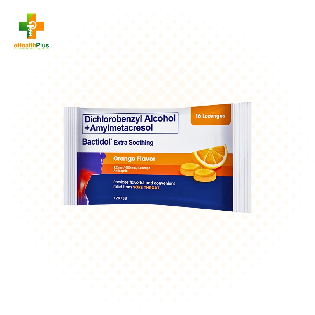 Bactidol Extra Soothing Lozenges Orange 16's | eHealthPlus: Online ...