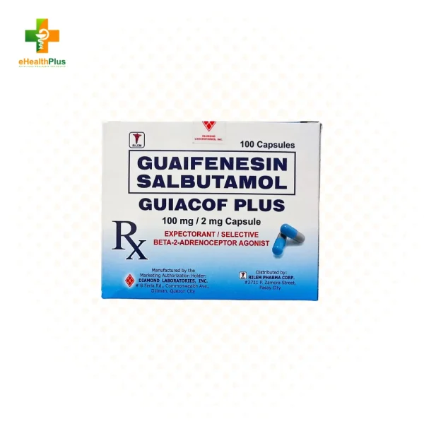 GUIACOF PLUS (Guaifenesin + Salbutamol) Capsule | eHealthPlus: Online ...